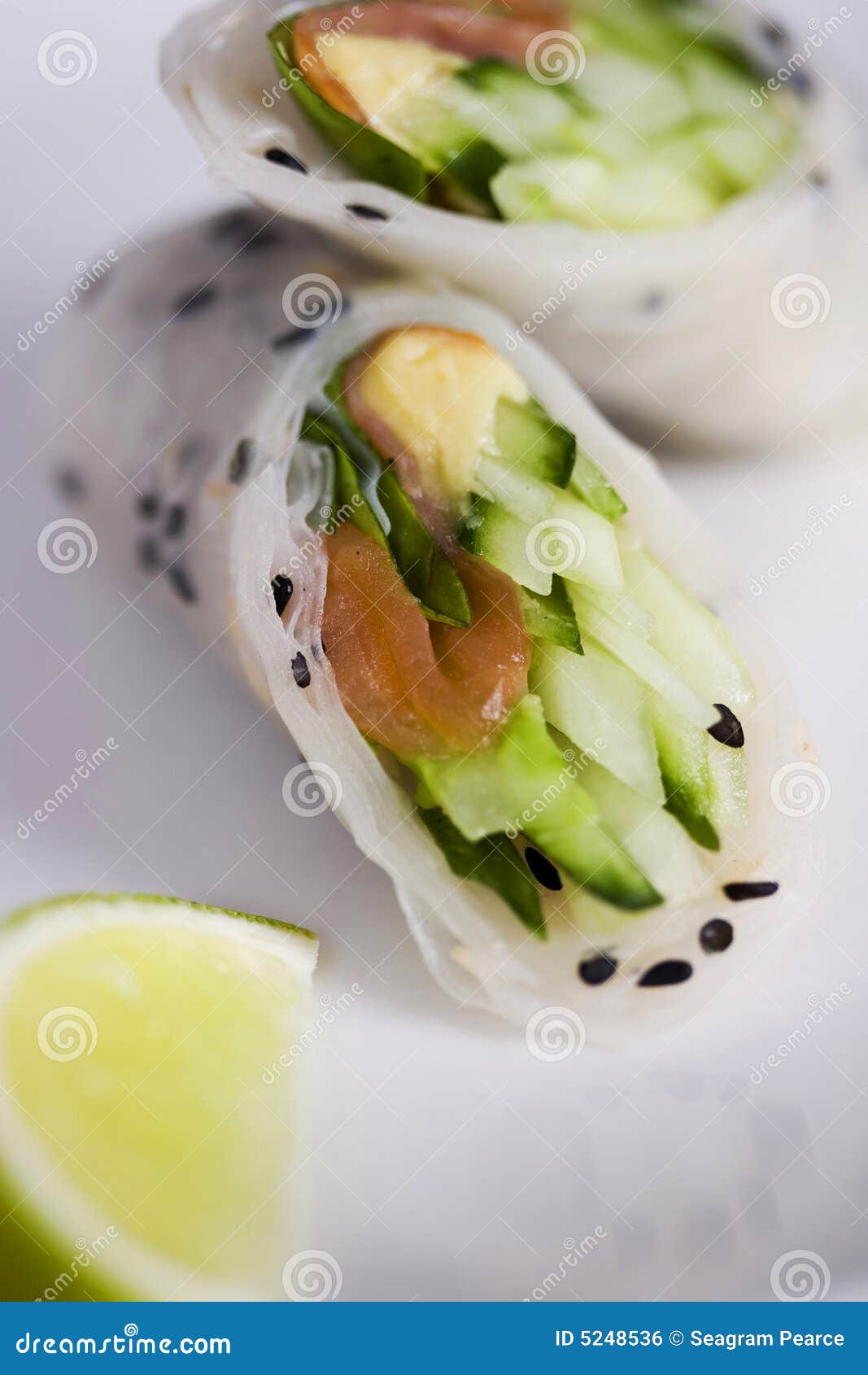 Vegetable Roll stock photo. Image of healthy, green, seeds - 5248536