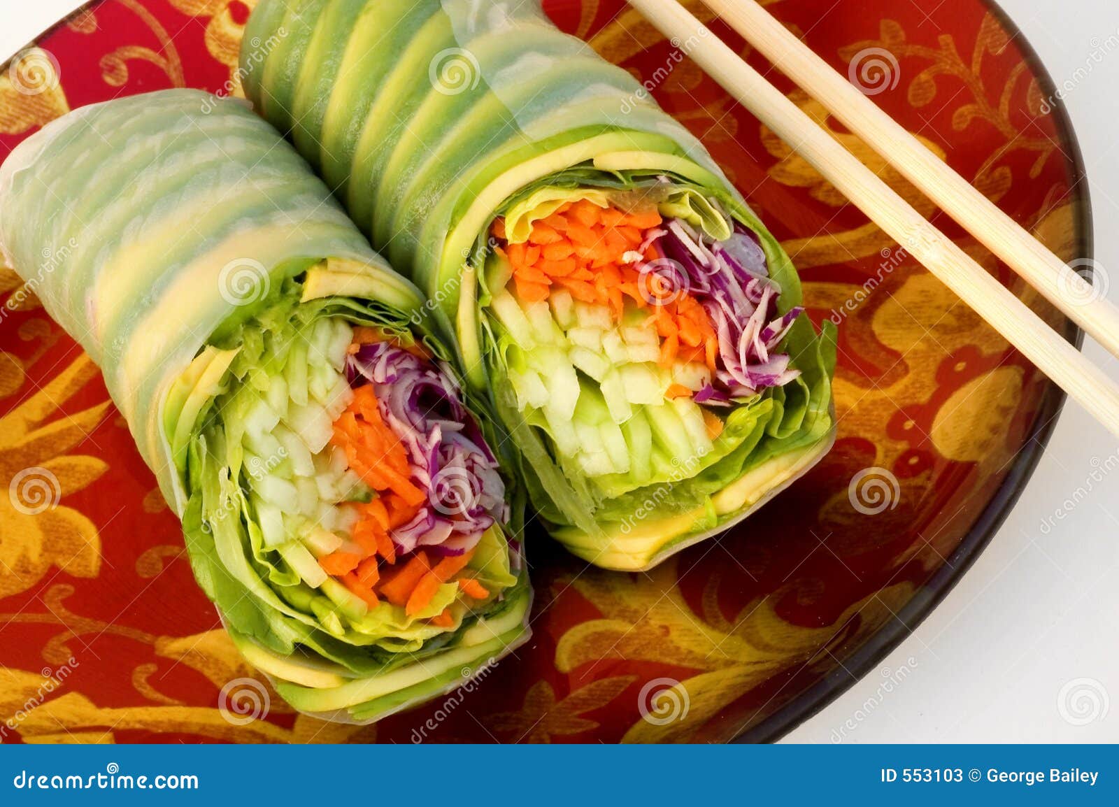 Vegetable rolls stock image. Image of snack, vegetable - 553103