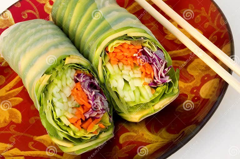 Vegetable rolls stock image. Image of snack, vegetable - 553103