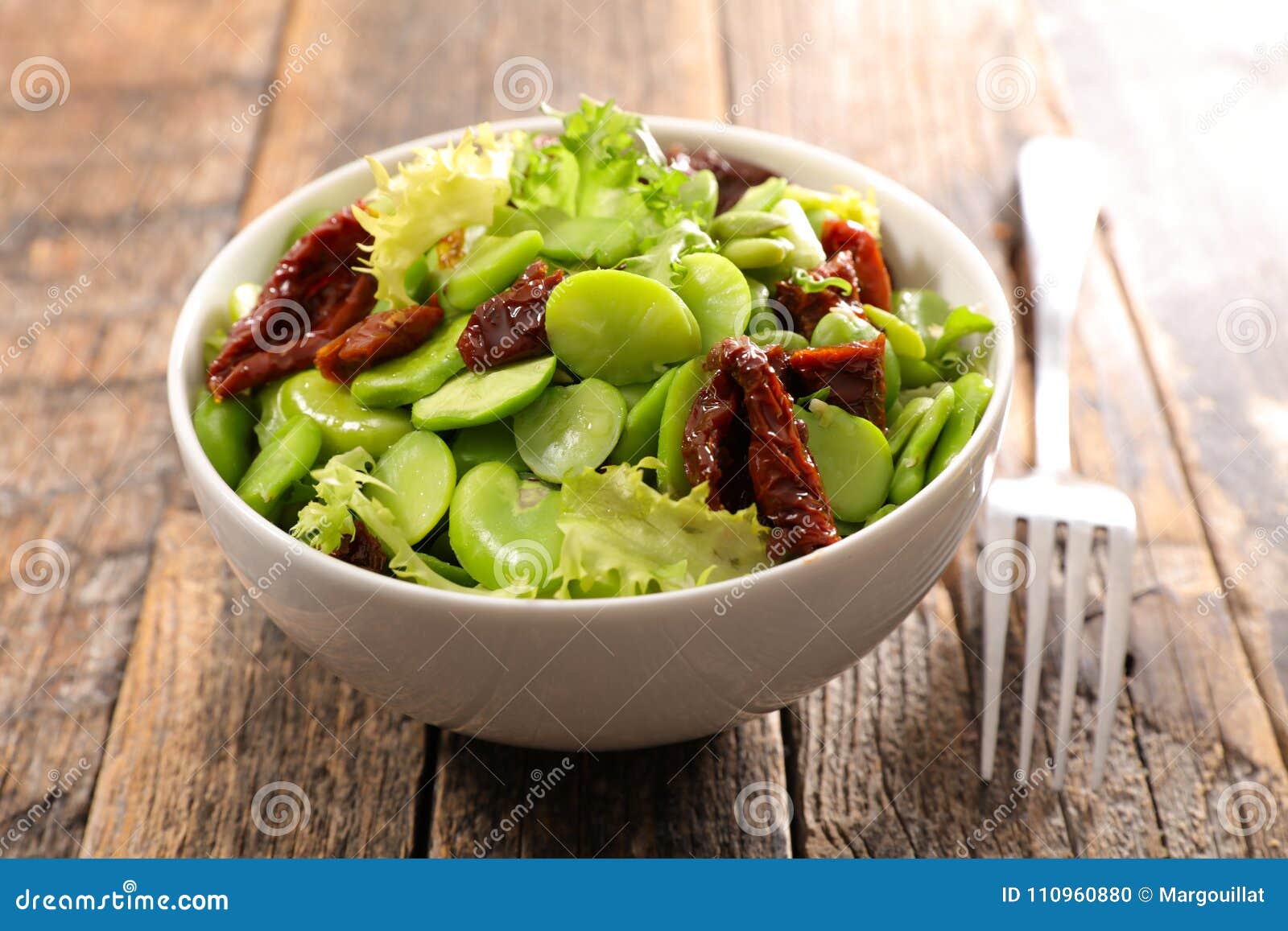 Vegetable salad bowl stock photo. Image of bean, healthy - 110960880