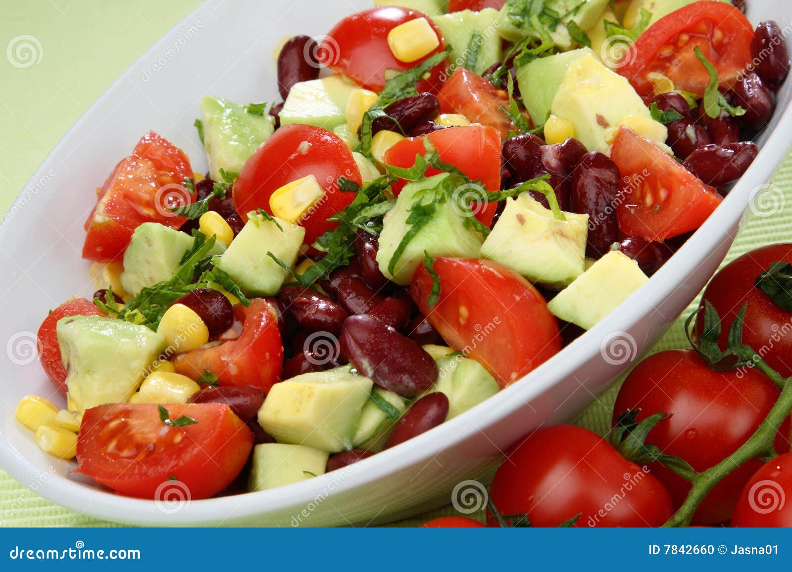 Vegetable salad mix stock photo. Image of served, piece - 7842660