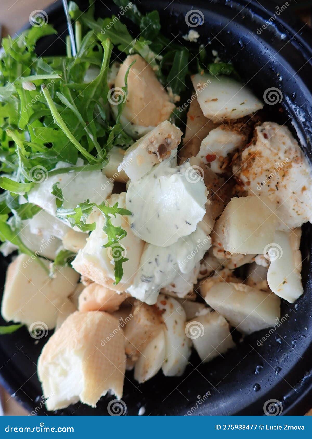 Vegetable Salad Mix with Cheese Stock Image - Image of diet, herbs ...