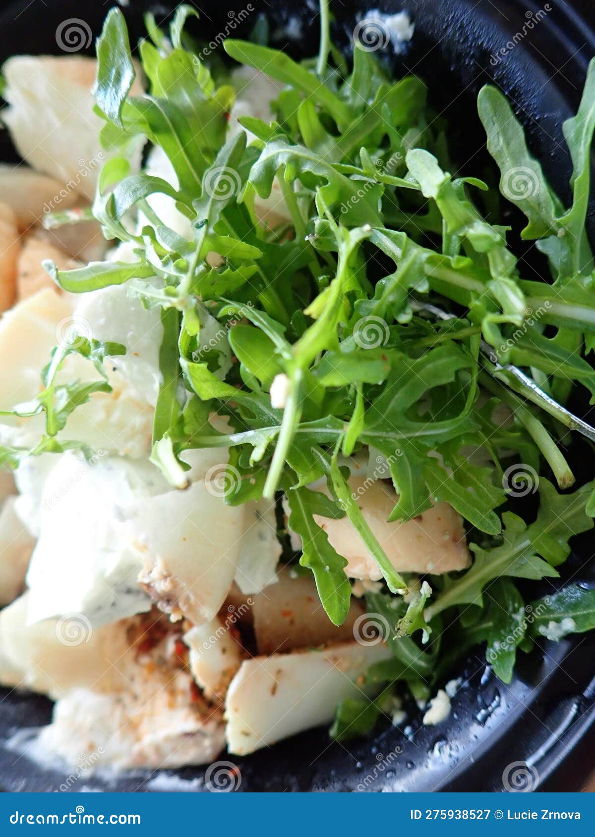 Vegetable Salad Mix with Cheese Stock Image - Image of dinner, salad ...