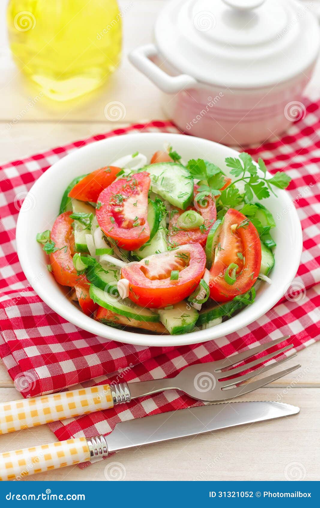 Vegetable salad stock photo. Image of diet, portion, closeup - 31321052