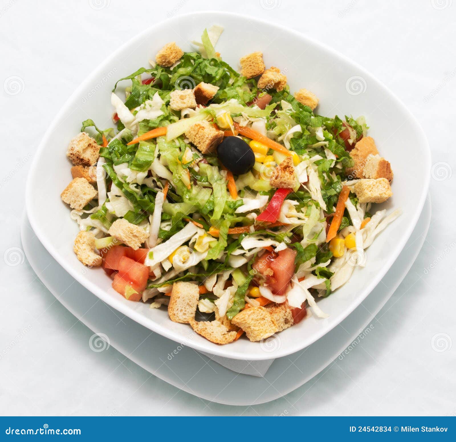 Vegetable salat stock photo. Image of meat, appetite - 24542834