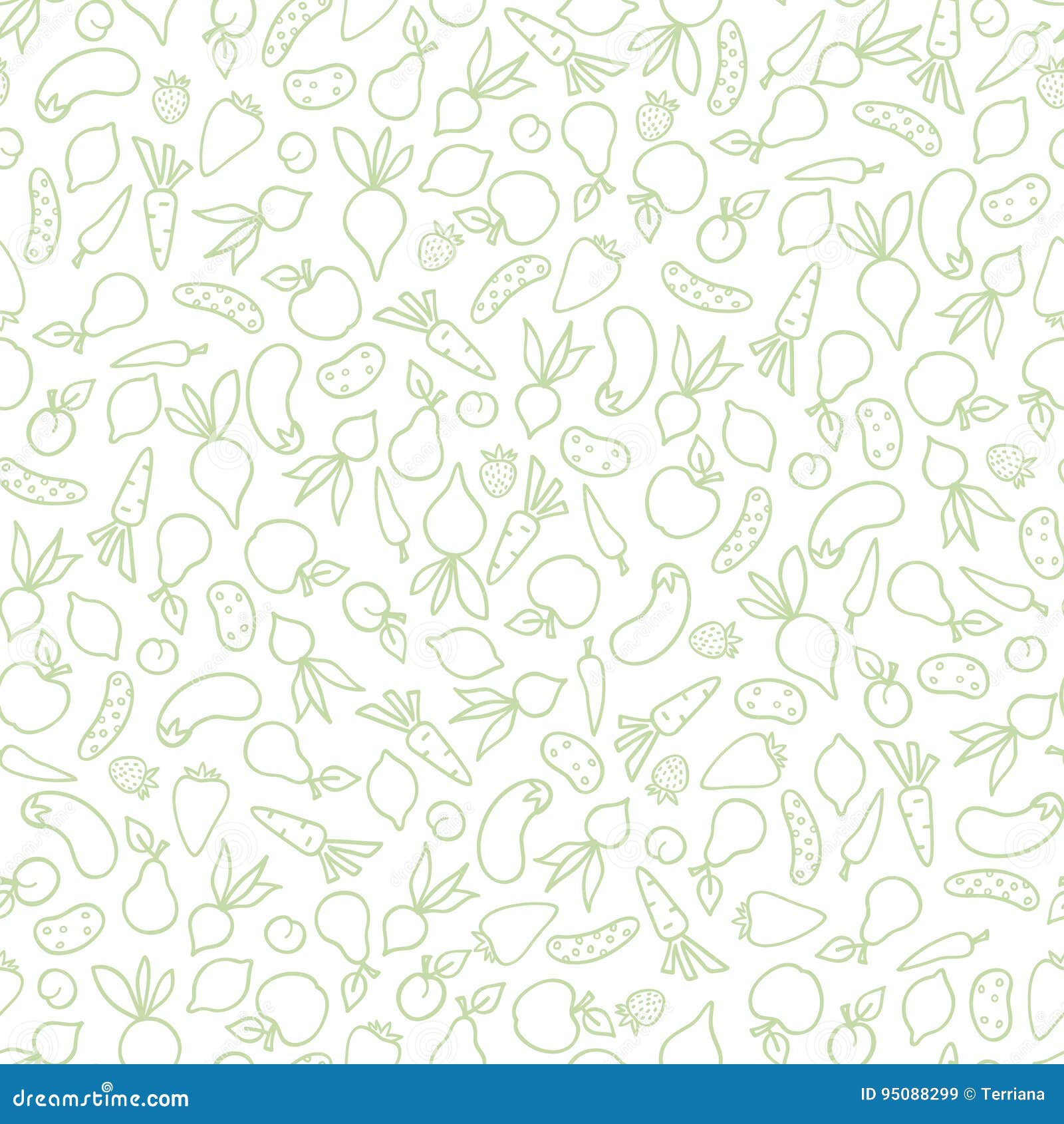 Vegetable Seamless Pattern. Healthy Food Ingredient Background Royalty ...