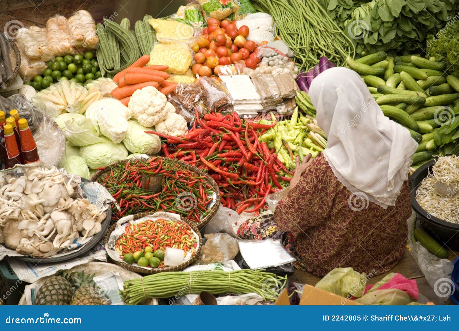 Vegetable Seller stock image. Image of exchange, marketing - 2242805