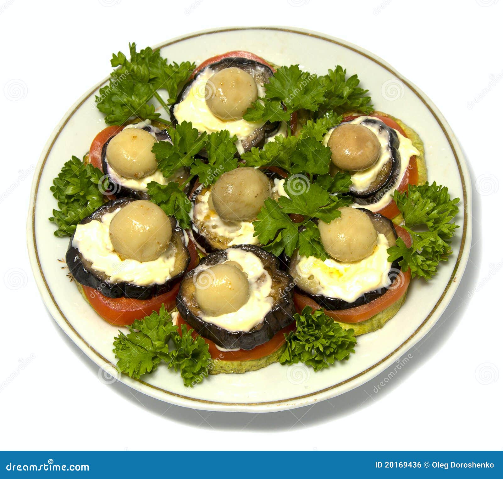 Vegetable snack stock photo. Image of eggplant, fried - 20169436