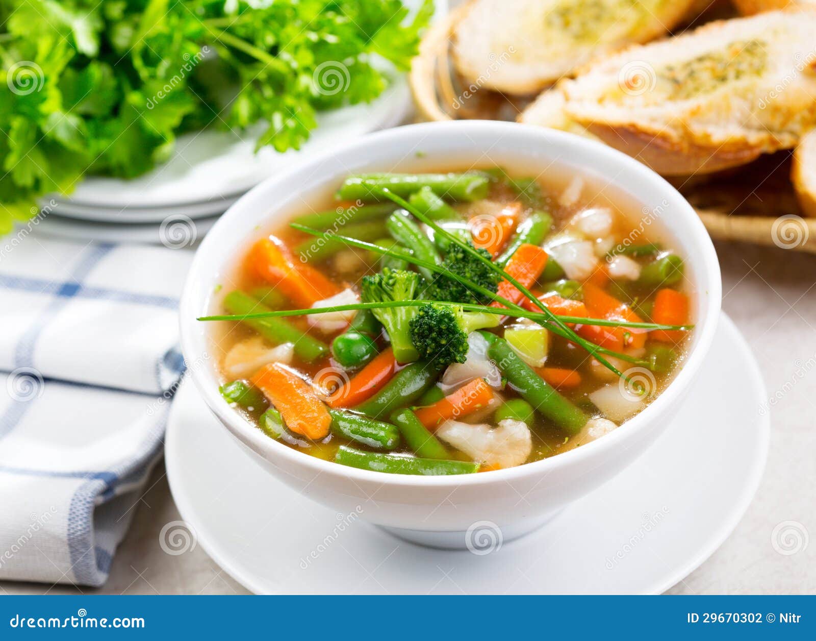 Vegetable soup stock photo. Image of vegetable, gourmet - 29670302