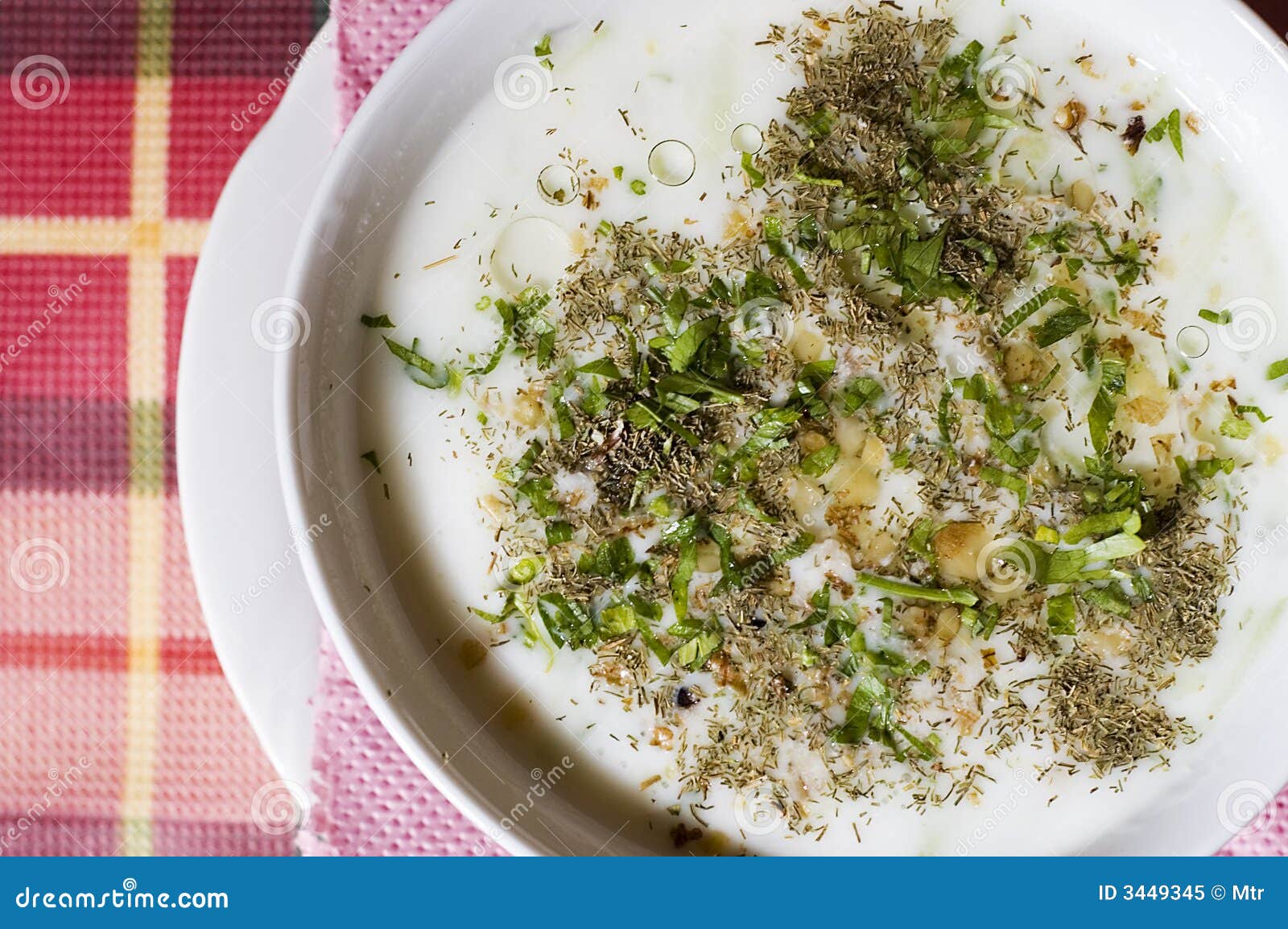 Vegetable soup tarator stock image. Image of sauce, nutritious - 3449345