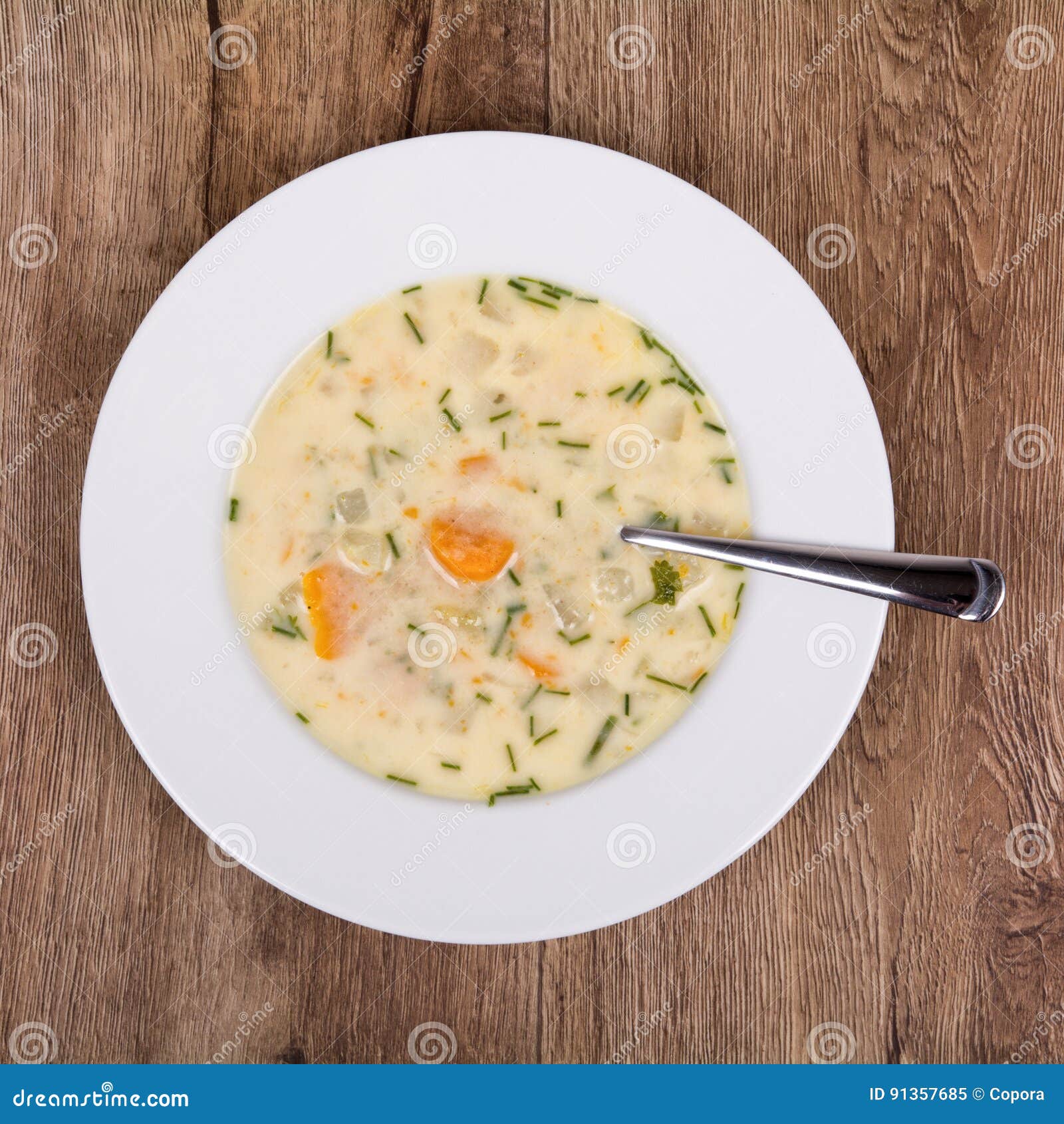 Vegetable Soup on a Wooden Table Stock Image - Image of food, diet ...