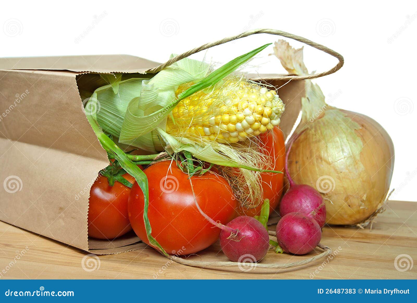 Vegetable Spilling Out of Bag Stock Image - Image of spill, vegetable ...