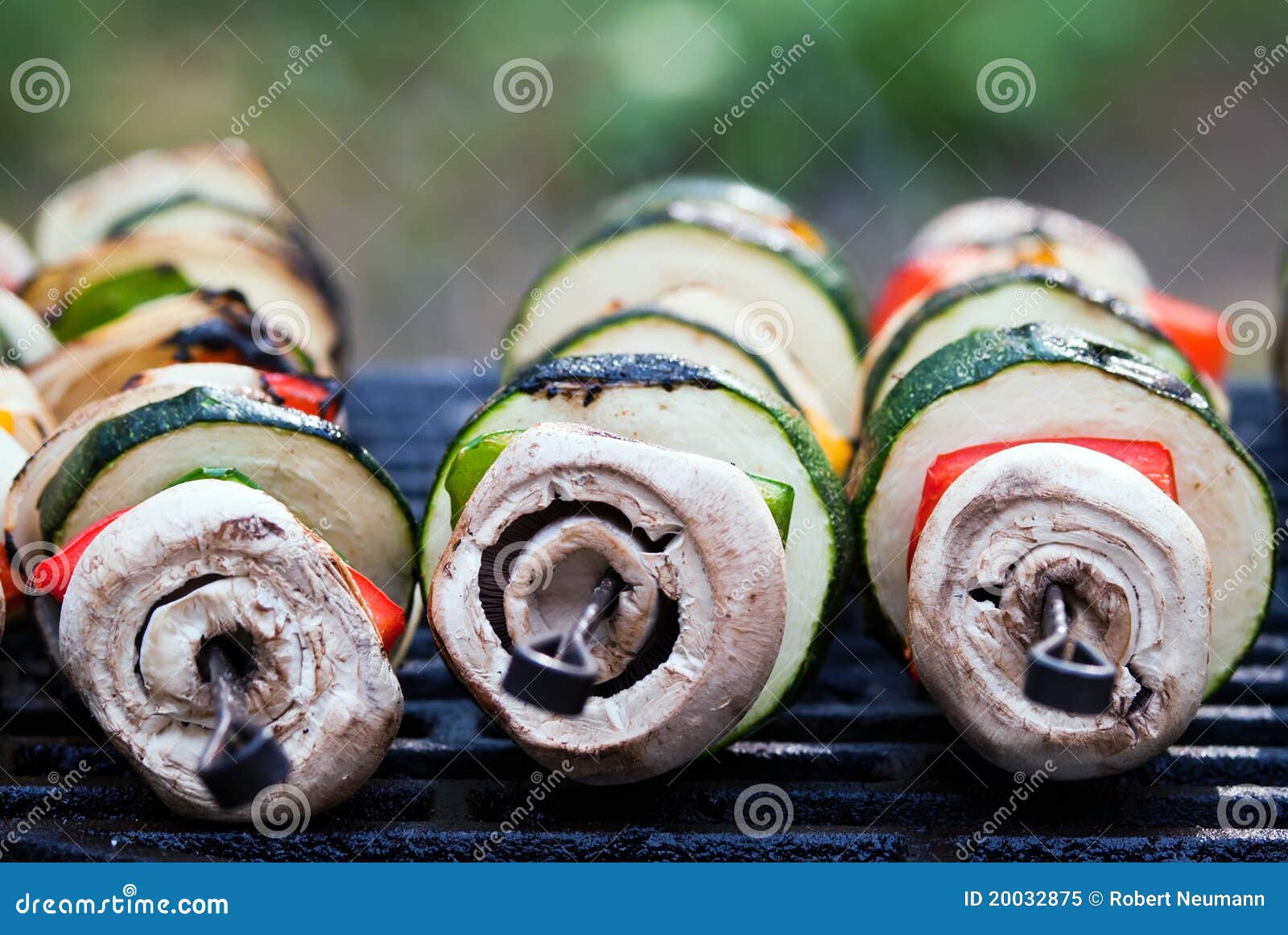 Vegetable Spits on the Grill Stock Image - Image of barbecue, outdoors ...