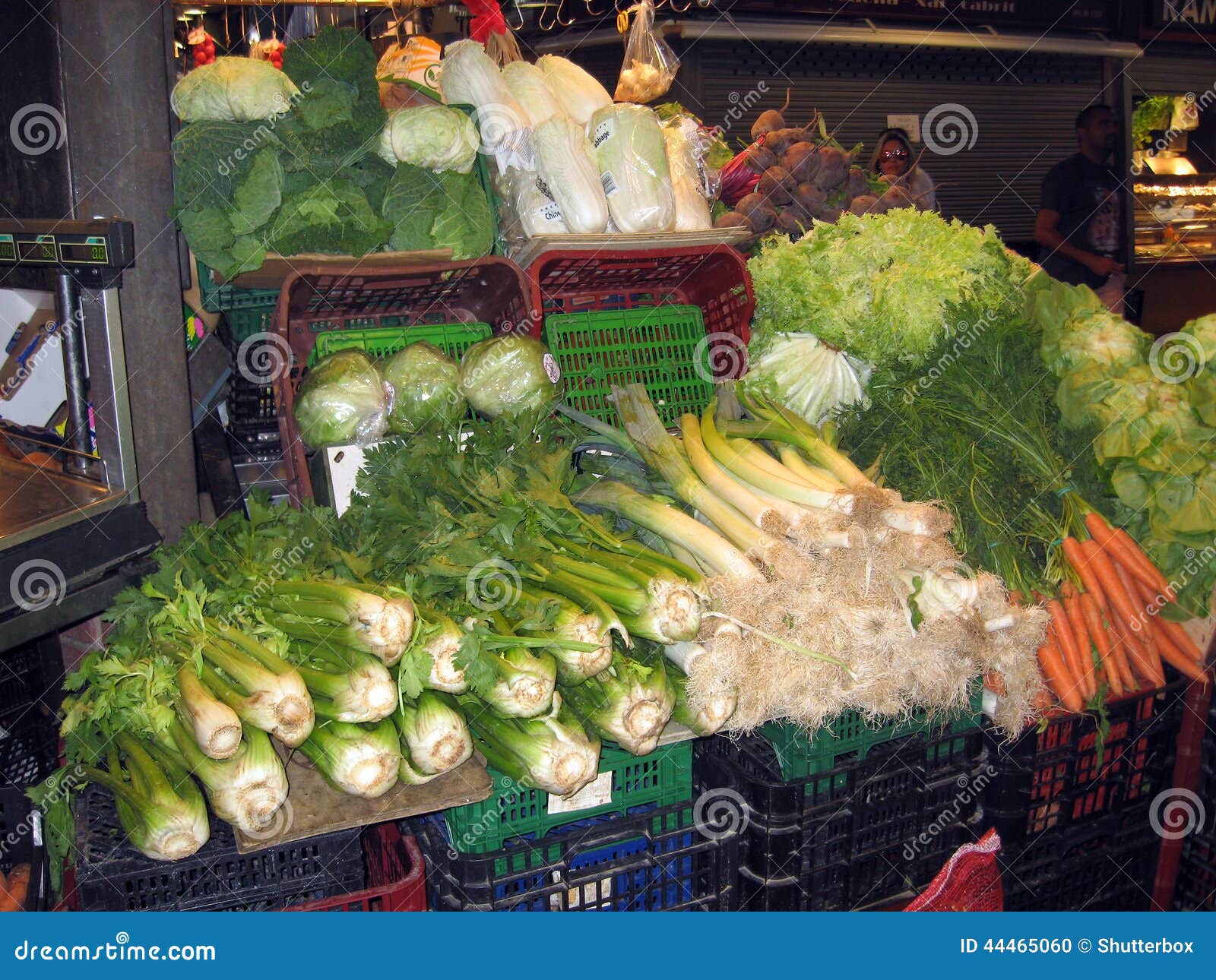 Vegetable Stall in the Market Barcelona Editorial Image - Image of ...