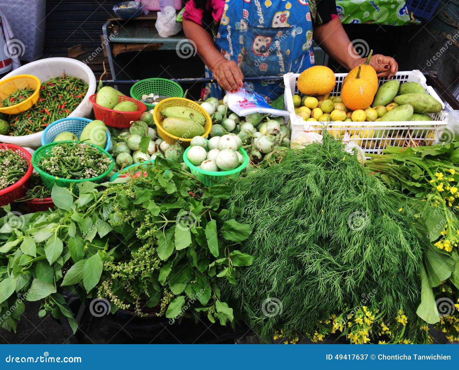Vegetable stall stock image. Image of fresh, thai, market - 49417637