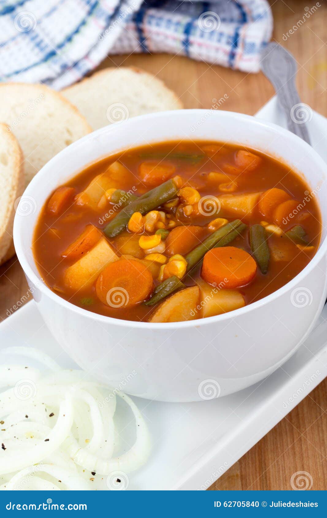 Vegetable stew bowl stock photo. Image of bread, healthy - 62705840