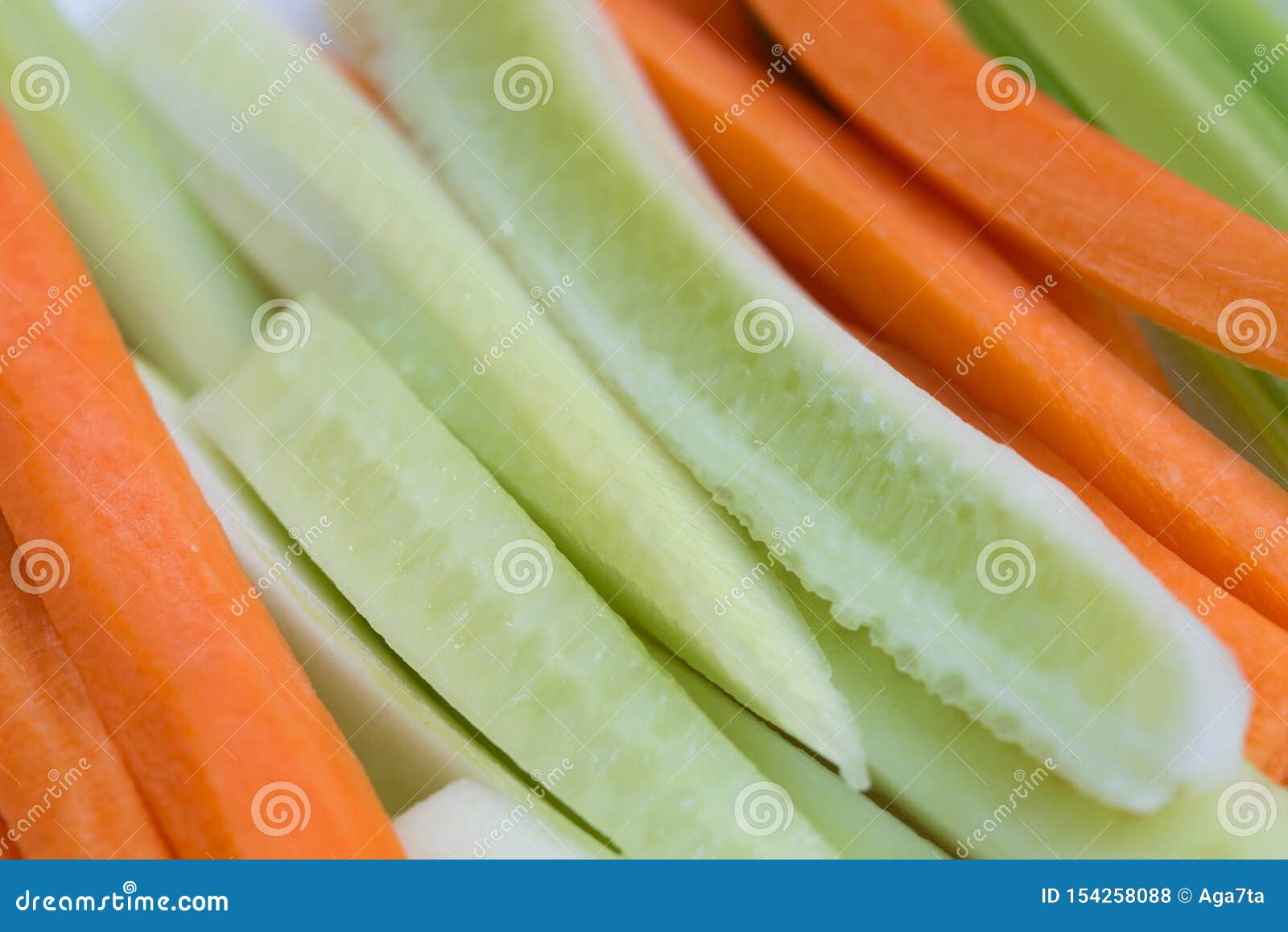 Vegetable sticks closeup stock photo. Image of dieting - 154258088