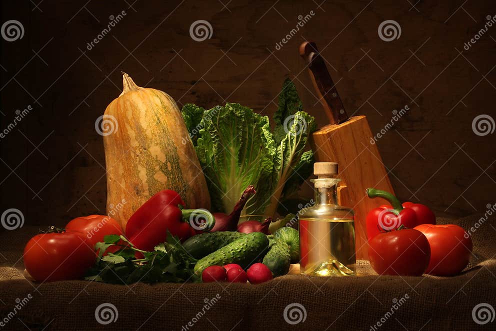 Vegetable still life stock photo. Image of pepper, still - 7219344