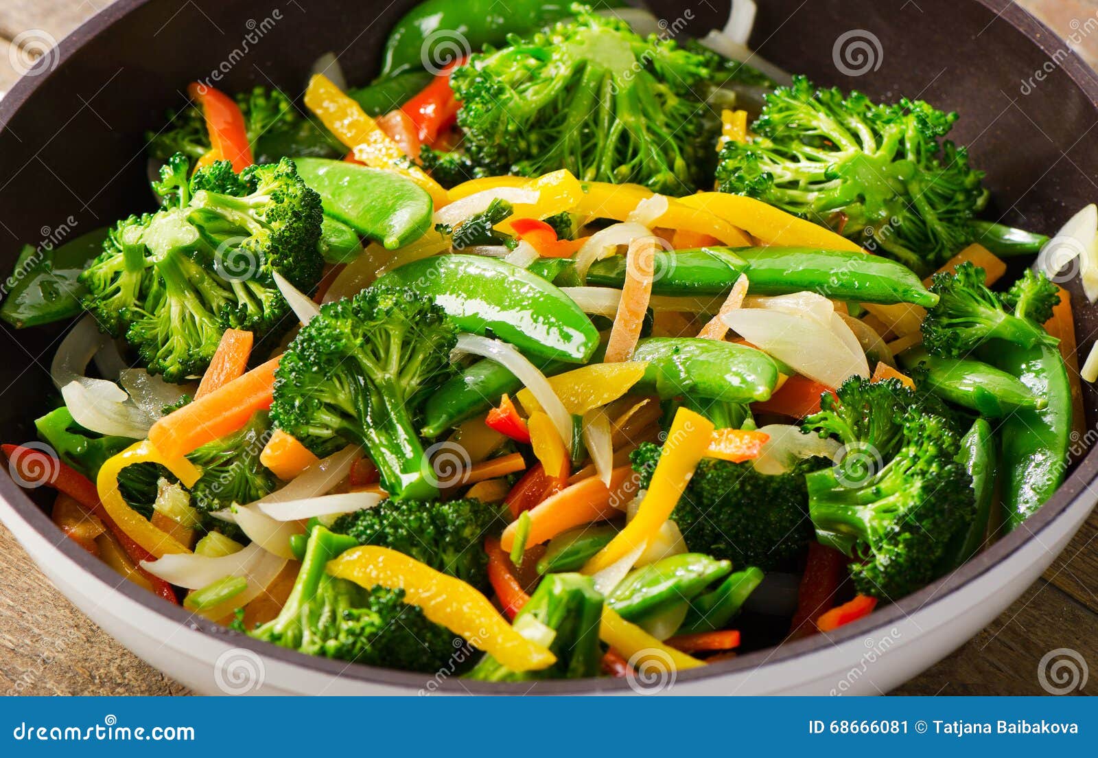 Vegetable Stir Fry in a Pan. Stock Image - Image of stir, yellow: 68666081
