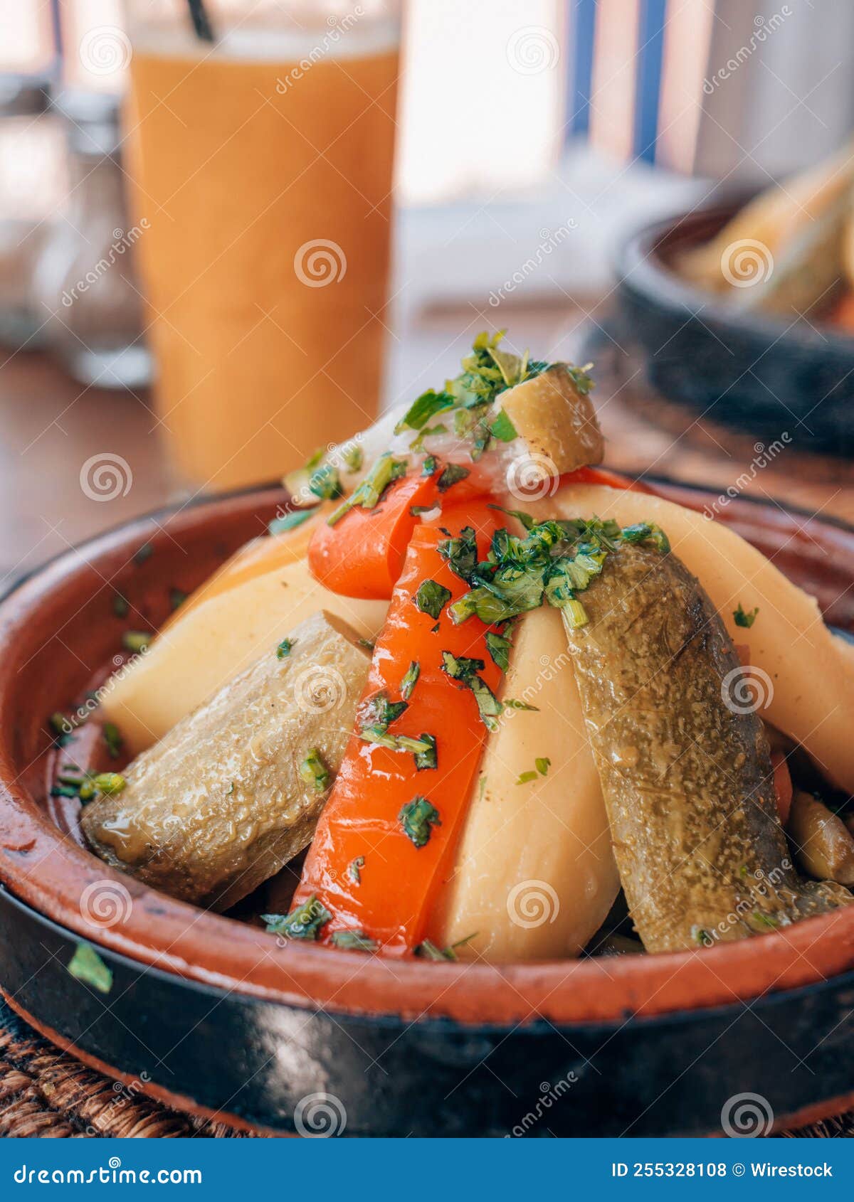 Vegetable Tagine on a Wooden Plate Stock Photo - Image of dish ...