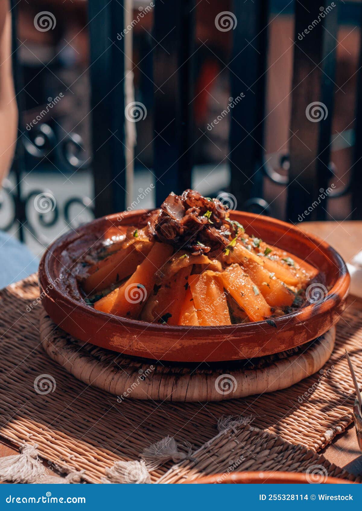 Vegetable Tagine on a Wooden Plate Stock Photo - Image of dessert ...
