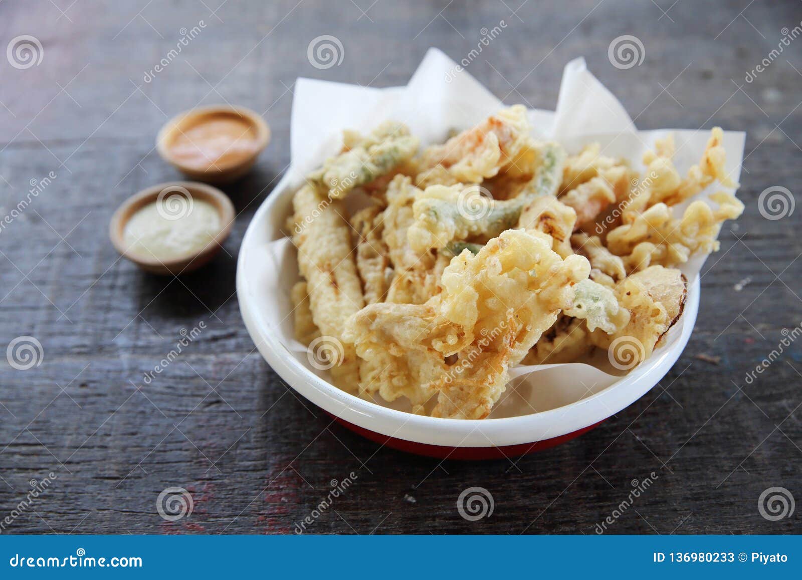 Vegetable Tempura on a Plate Stock Image - Image of chinese, asian ...