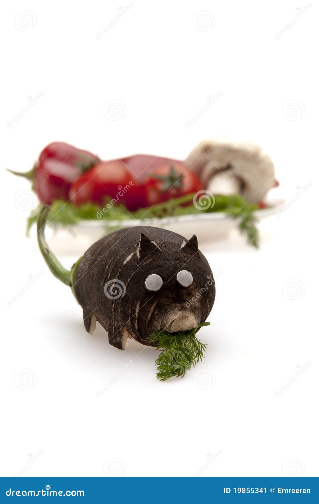 Vegetable Thief Rat Running Stealing Stock Image - Image of child ...