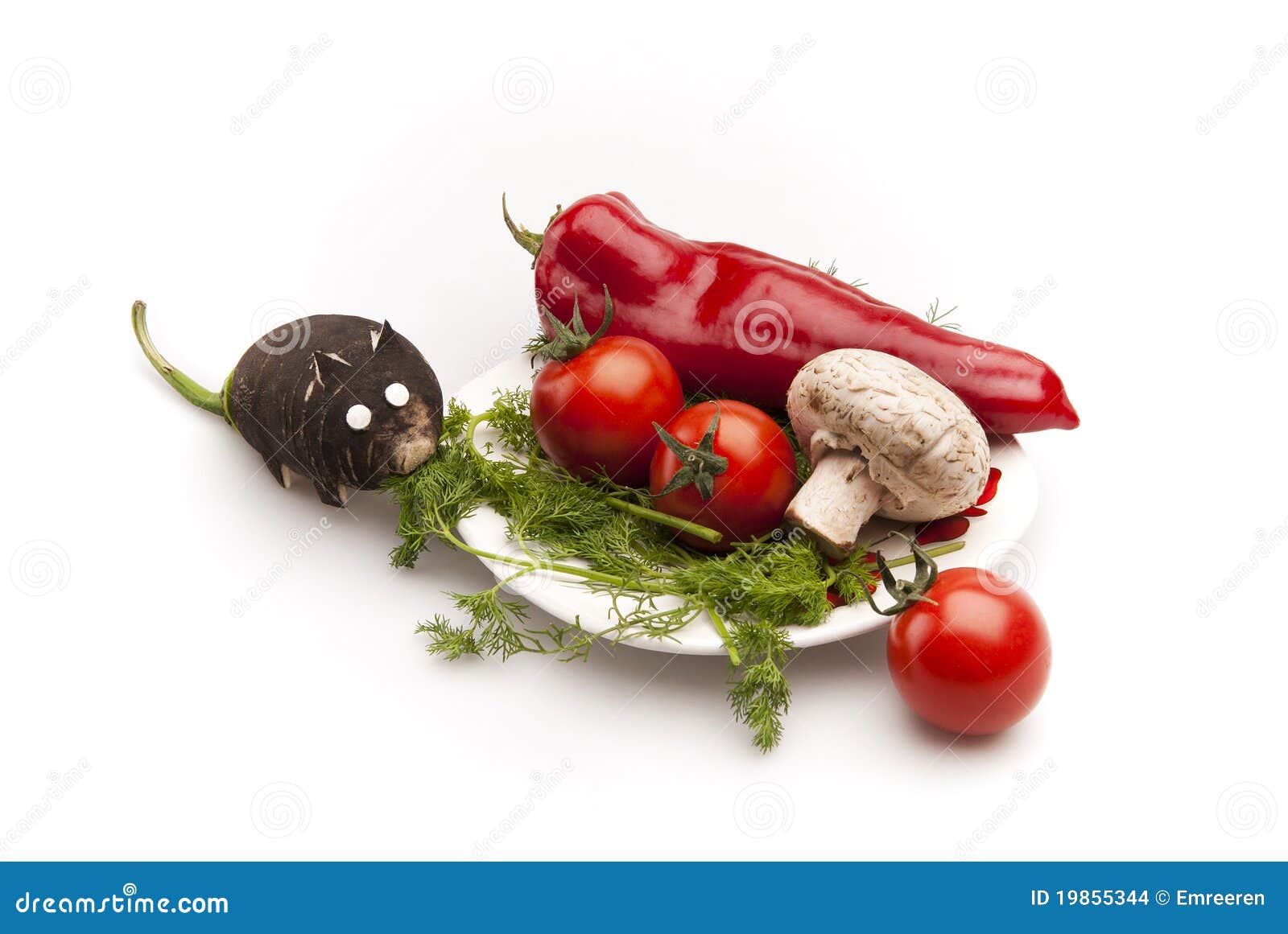 Vegetable Thief Rat Stealing Stock Photo - Image of steal, child: 19855344