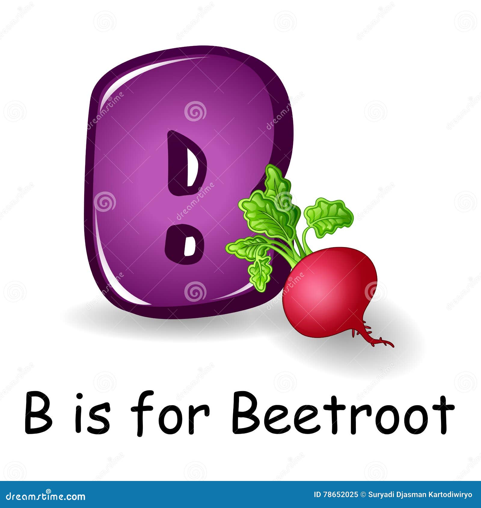 Vegetables Alphabet: B is for Beetroot Stock Vector - Illustration of ...