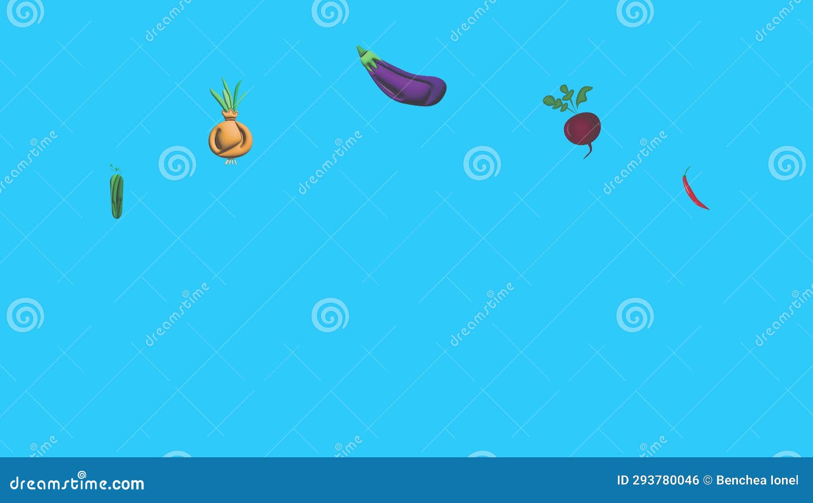Vegetables Animation on Blue Screen Chroma Key Stock Footage - Video of ...