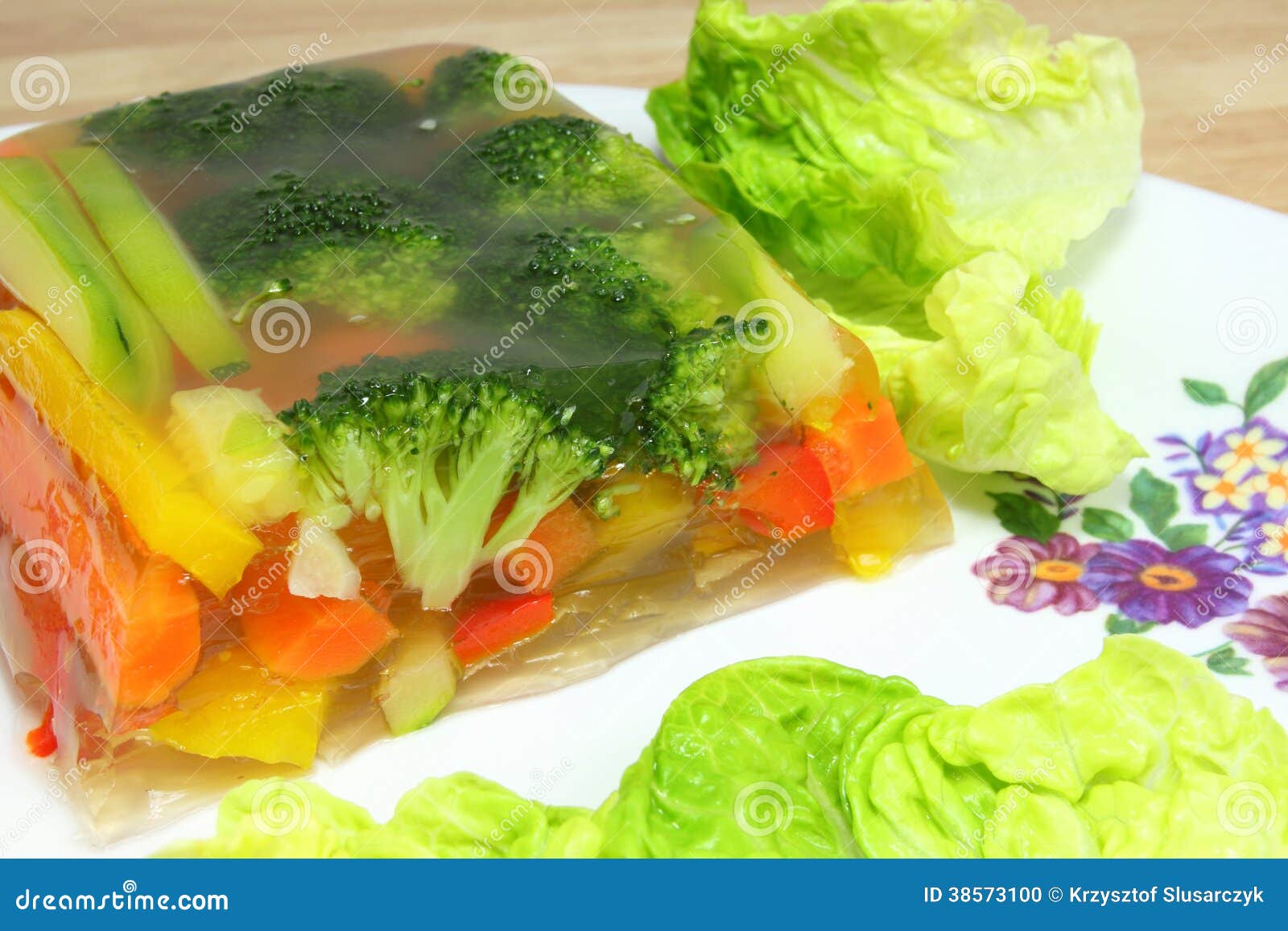 Vegetables in aspic stock photo. Image of studio, appetizer - 38573100