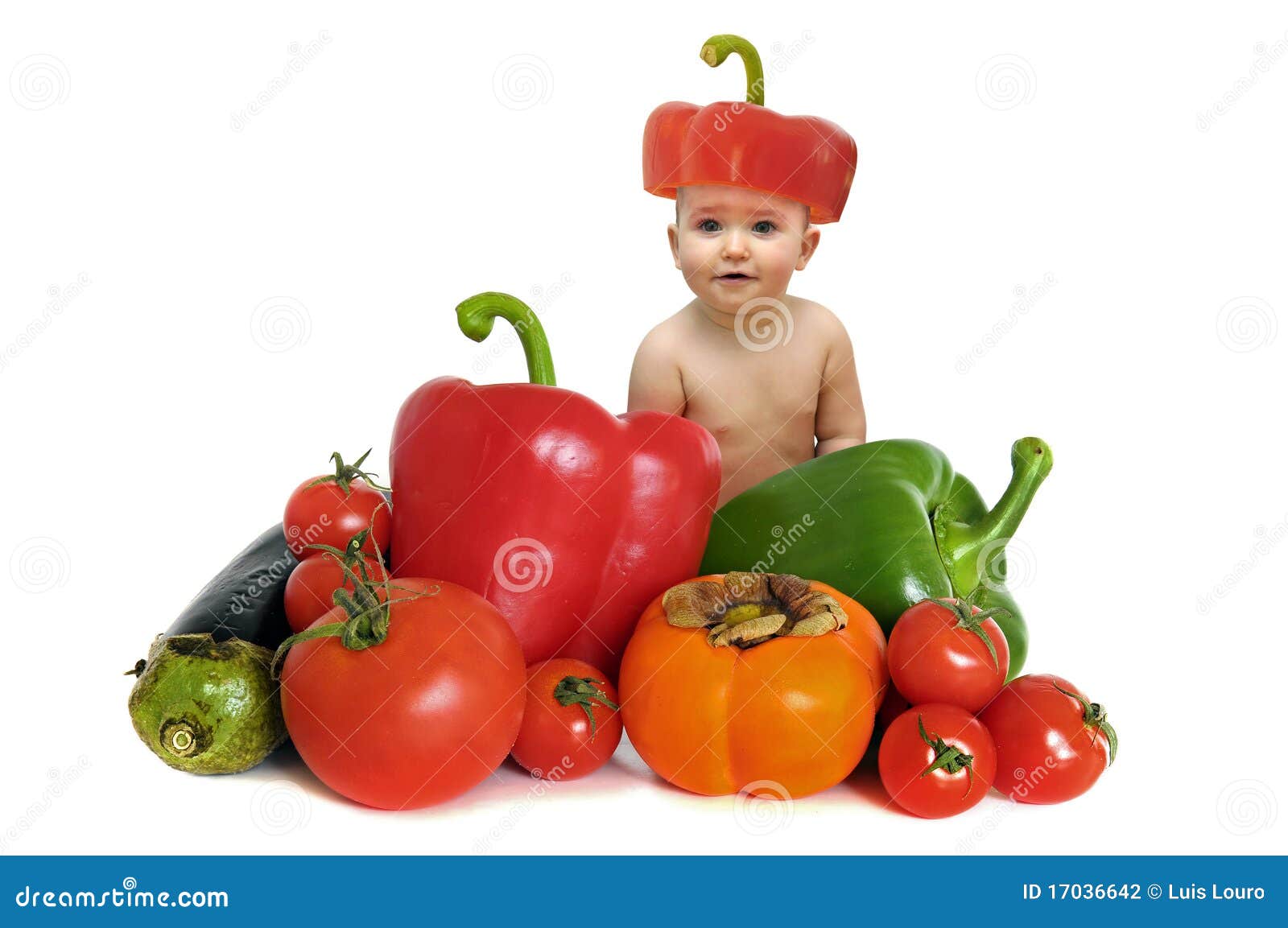 Vegetables baby stock photo. Image of laughing, health - 17036642