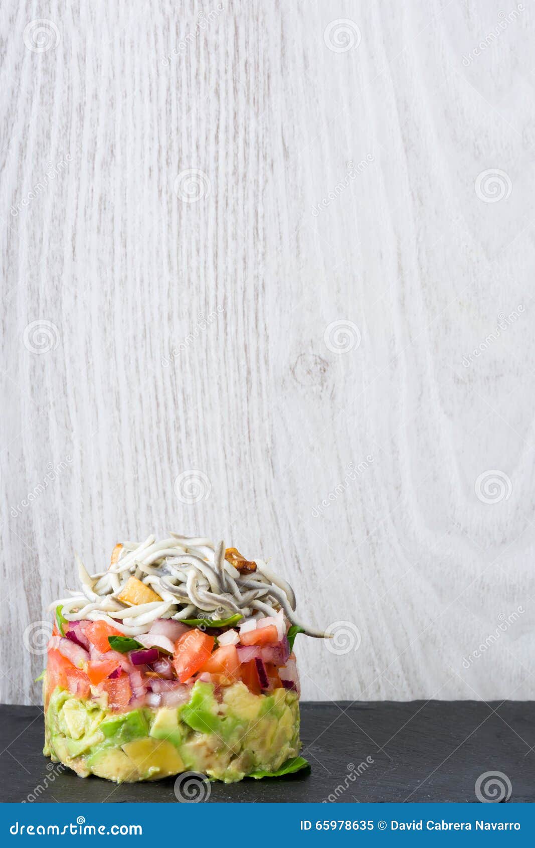 Vegetables and Baby Eel or Elvers Tartar Stock Image - Image of canons ...