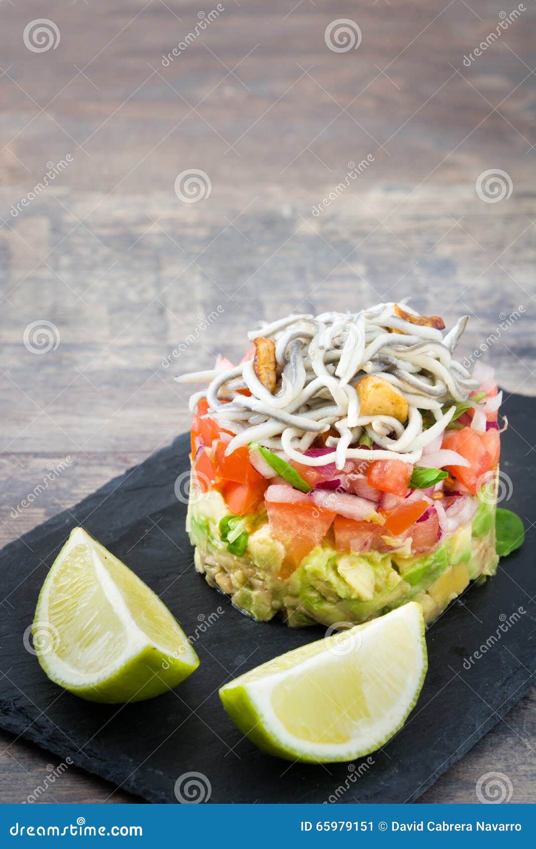 Vegetables and Baby Eel or Elvers Tartar Stock Image - Image of fish ...