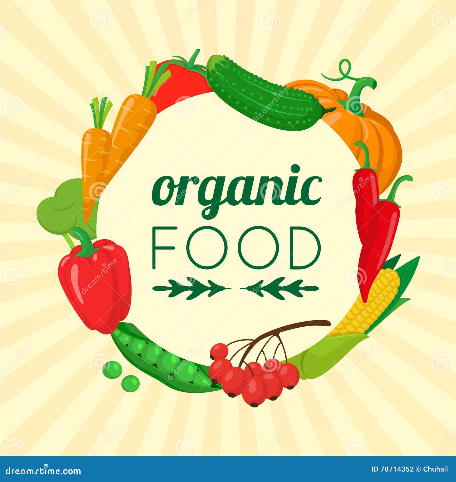 Vegetables Background with Text. Stock Vector - Illustration of diet ...