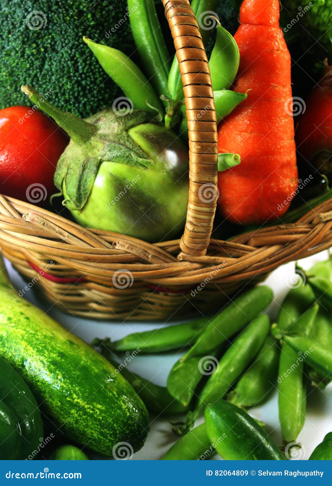 Vegetables with basket stock image. Image of ingredients - 82064809