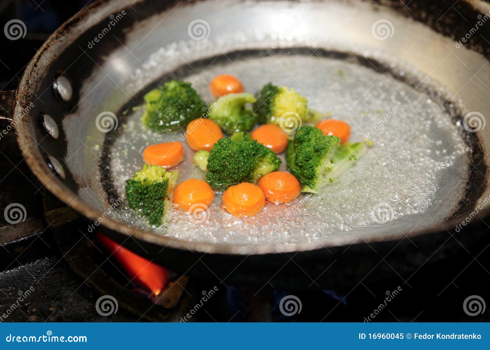 Vegetables are Being Boiled in Pan Stock Image - Image of cooking ...