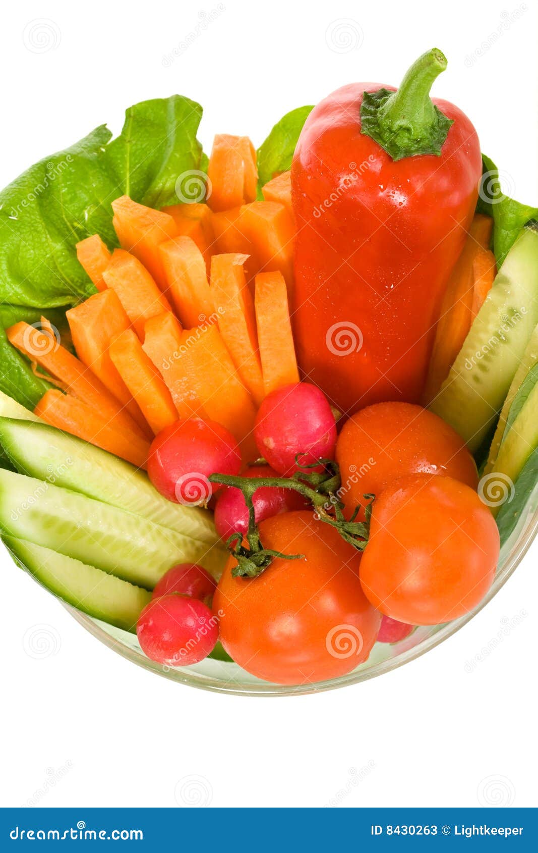 Vegetables in a Bowl - Top View Stock Image - Image of pulp, closeup ...