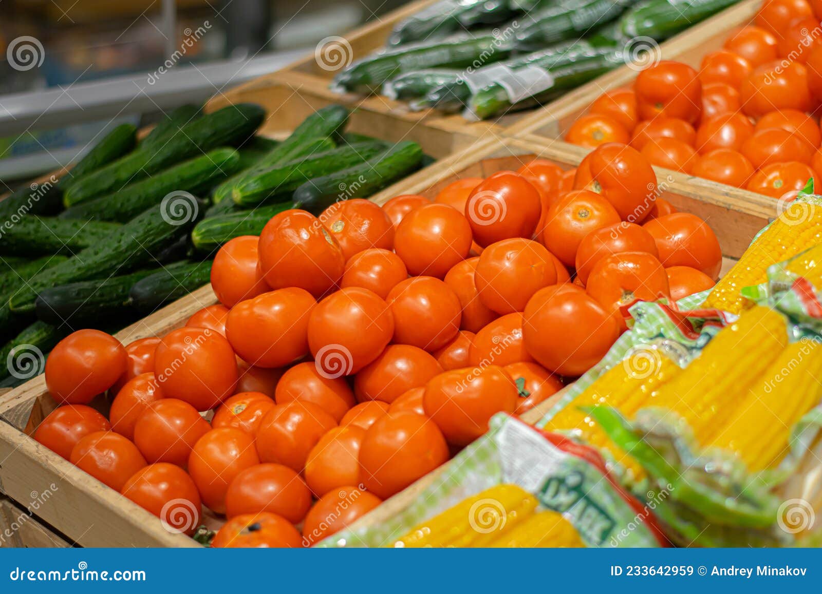 Vegetables in Boxes in Stores Stock Image - Image of fresh, price ...