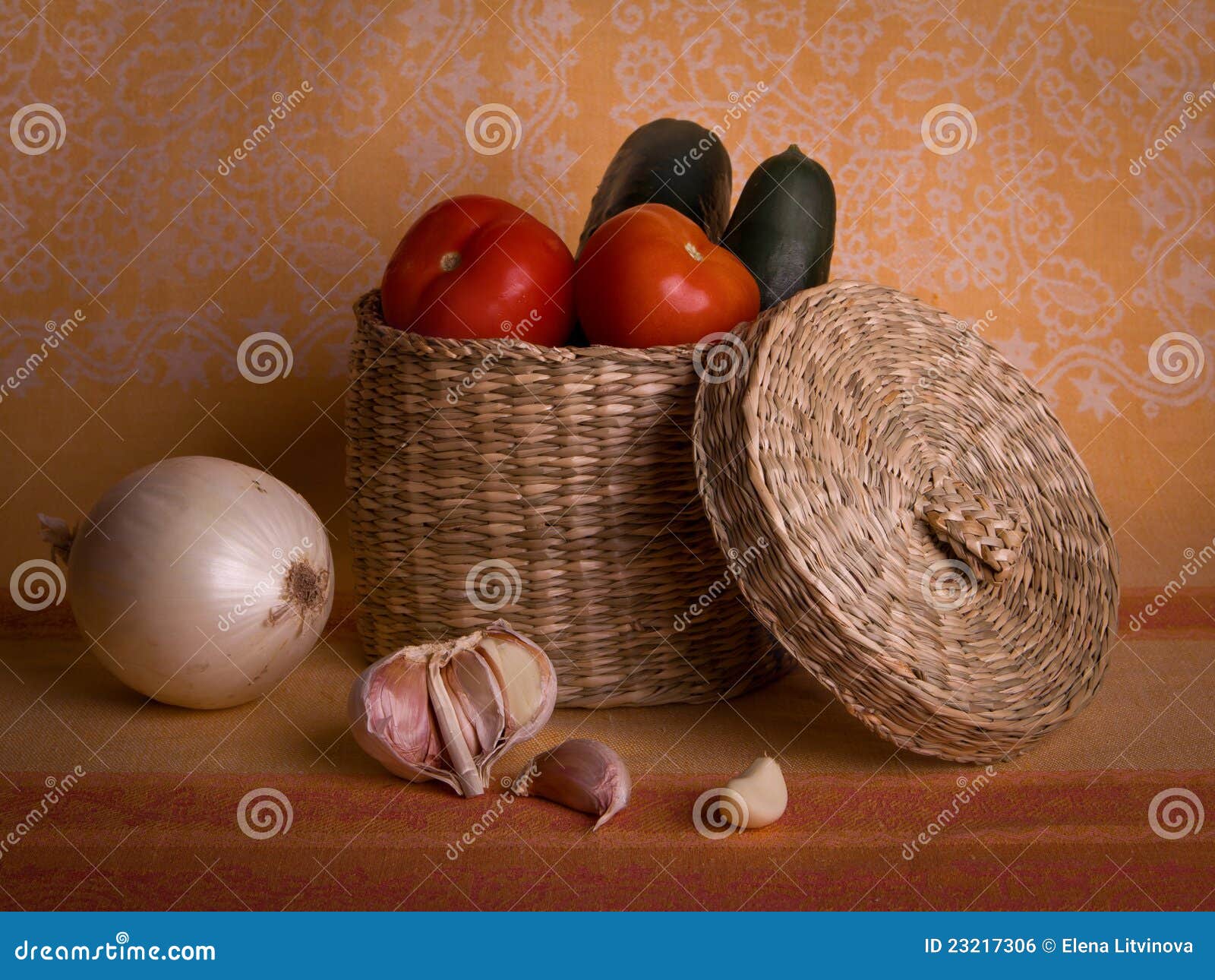 The Vegetables Brought by a Supper. Stock Photo - Image of storage ...