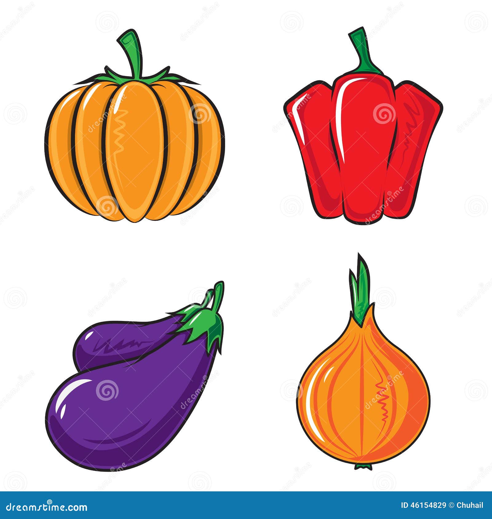 Vegetables collection. stock vector. Illustration of season - 46154829