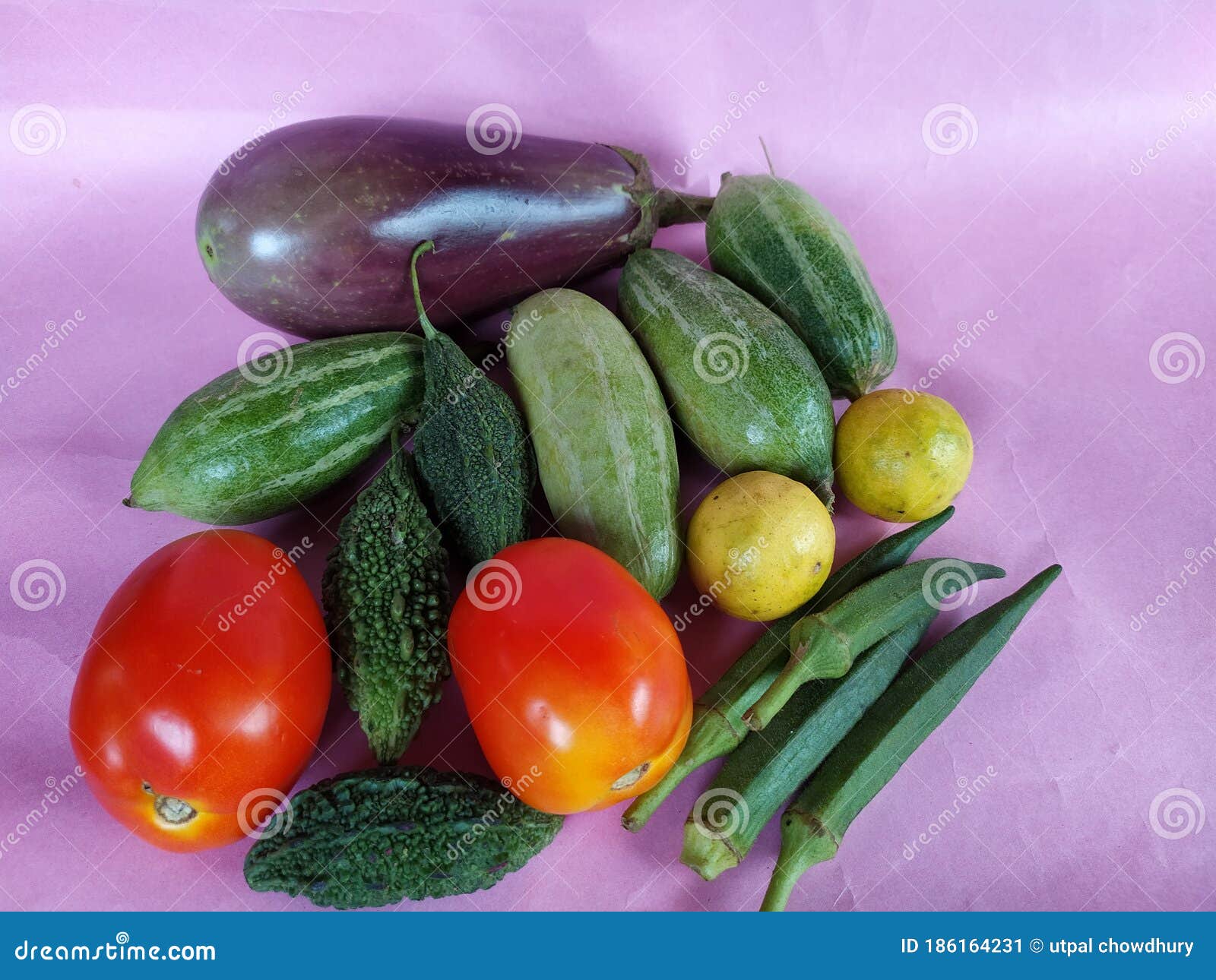 Vegetables on Colour Background Stock Image - Image of kitchen, food ...