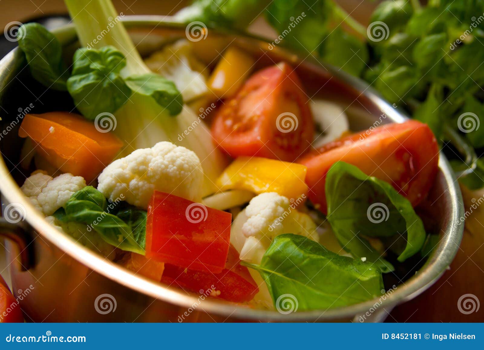 Vegetables in cooking pot stock image. Image of nutrition - 8452181