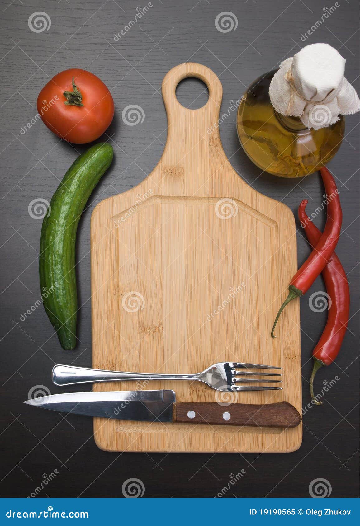 Vegetables and Cooking Utensils Stock Image - Image of planks, plates ...