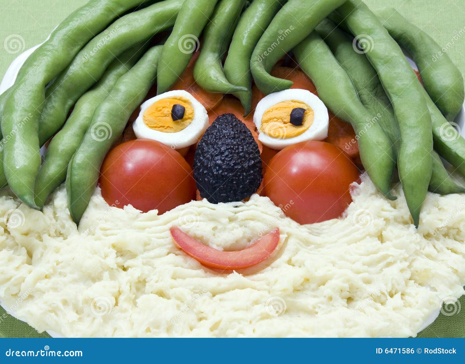 Vegetables face stock photo. Image of potatoes, dish, frame - 6471586