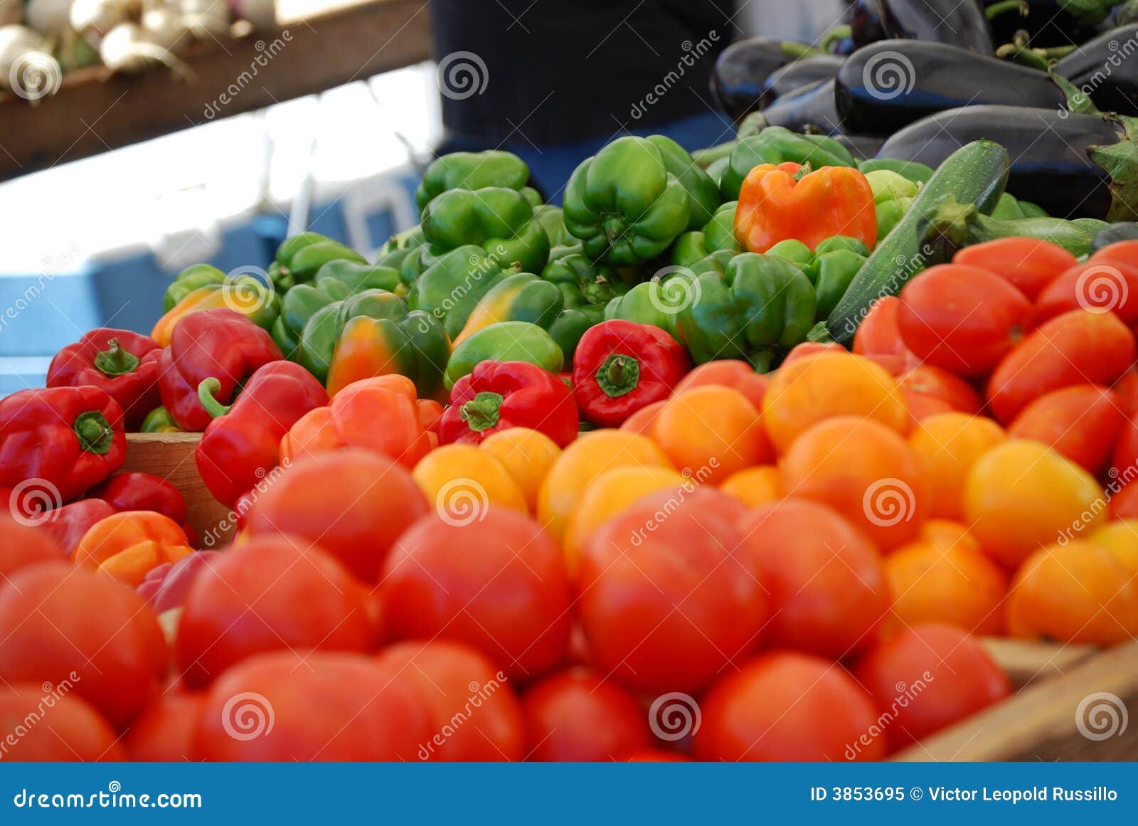 Vegetables at Farmers Market Stock Image - Image of eggplant, colorful ...