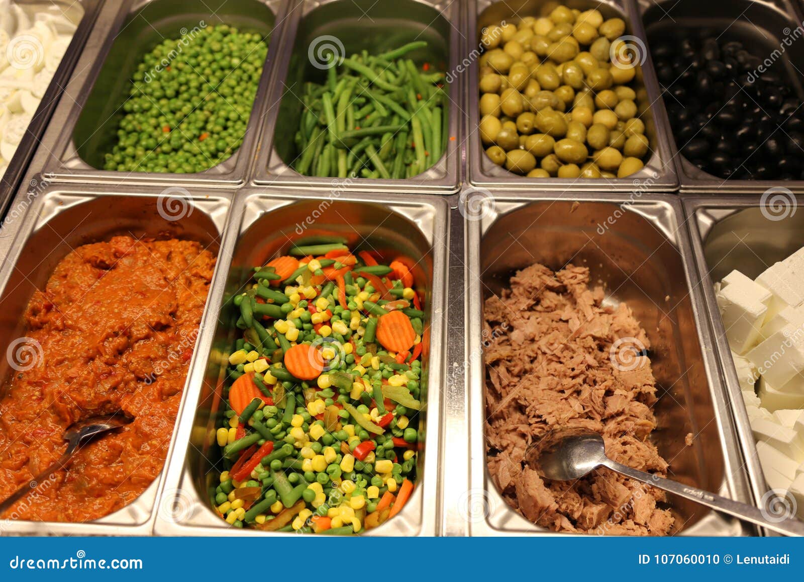 Vegetables and Fish - Swedish Buffet Stock Photo - Image of garnished ...