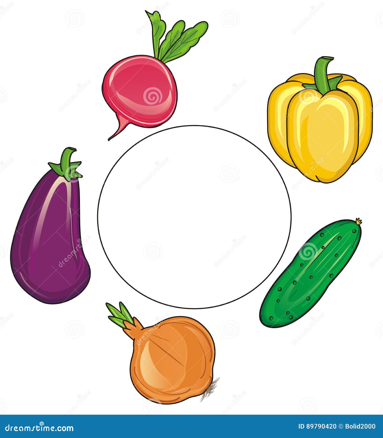 Vegetables fly around stock illustration. Illustration of isolated ...