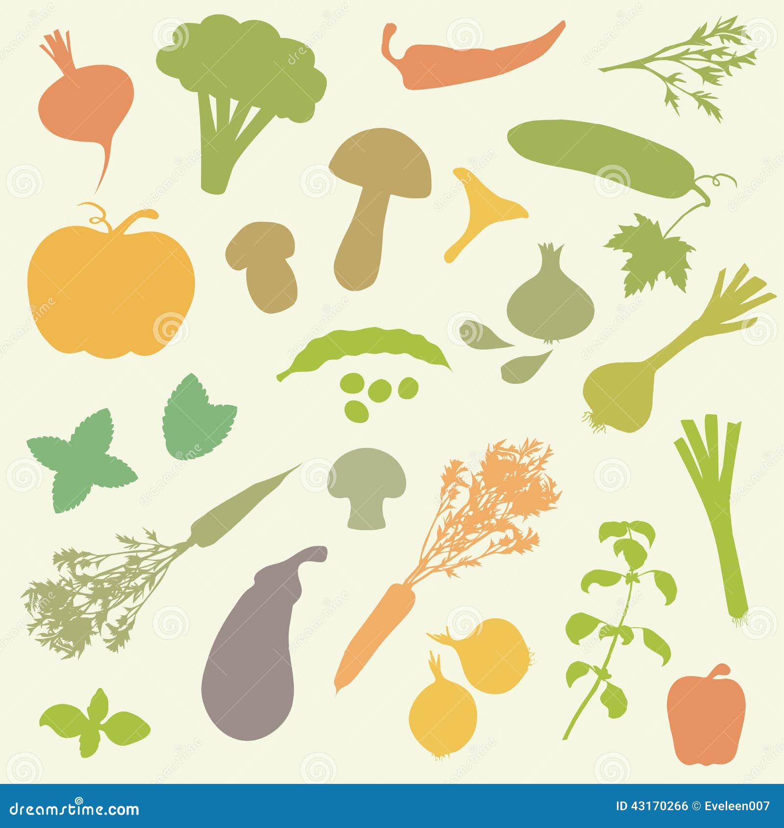 Vegetables, Food Vector,vegeterian | CartoonDealer.com #119302659