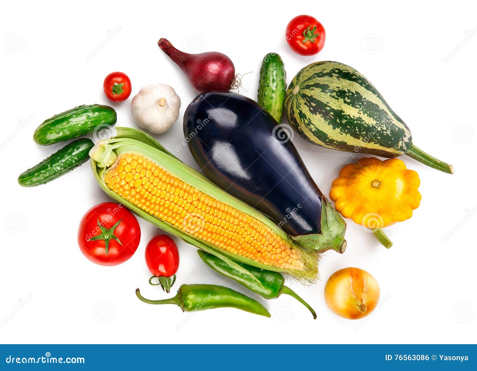 Vegetables Fresh Still Life Top View Stock Photo - Image of background ...